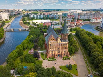 Baltijsk in Kaliningrad (Königsberg) Russland auf einer Kreuzfahrt ...