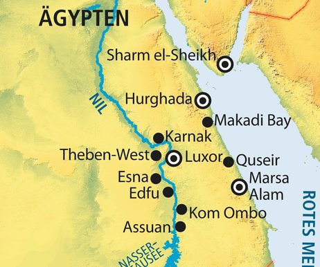 Faszinierend Gypten Karte Sehenswrdigkeiten Bildnull