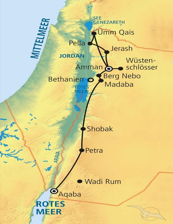 Klassisches Jordanien & Baden Totes Meer - online buchen mit Phoenix ...